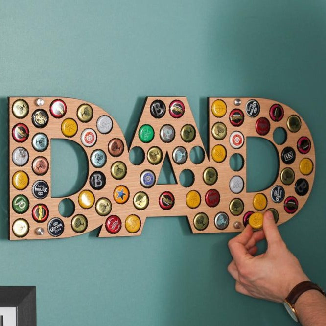 Beer Bottle Cap Holder Wood Crafts Wall Mount Beer Cap Catcher Beer Cap ...
